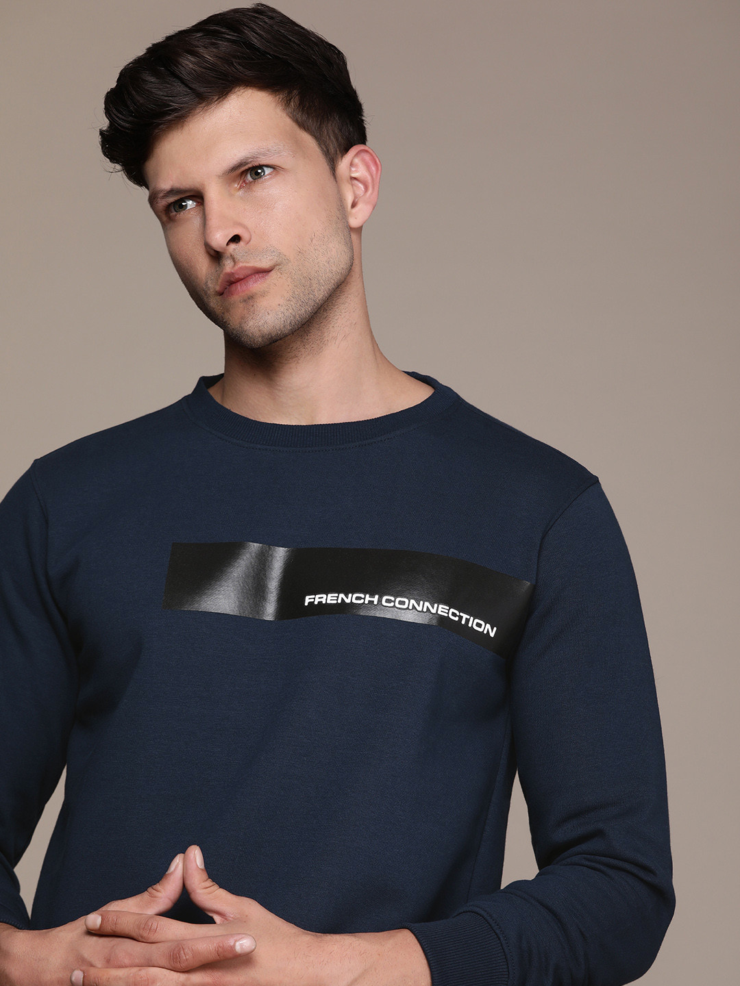 Buy French Connection Brand Logo Printed Sweatshirt - Sweatshirts for ...