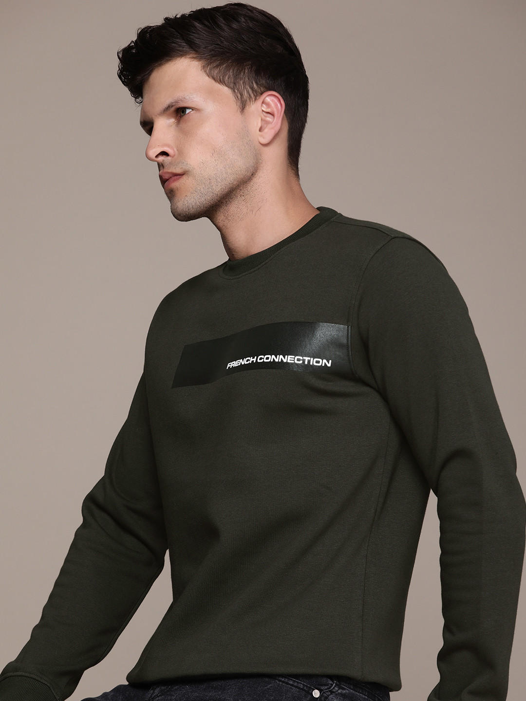 Buy French Connection Brand Logo Printed Sweatshirt - Sweatshirts for ...