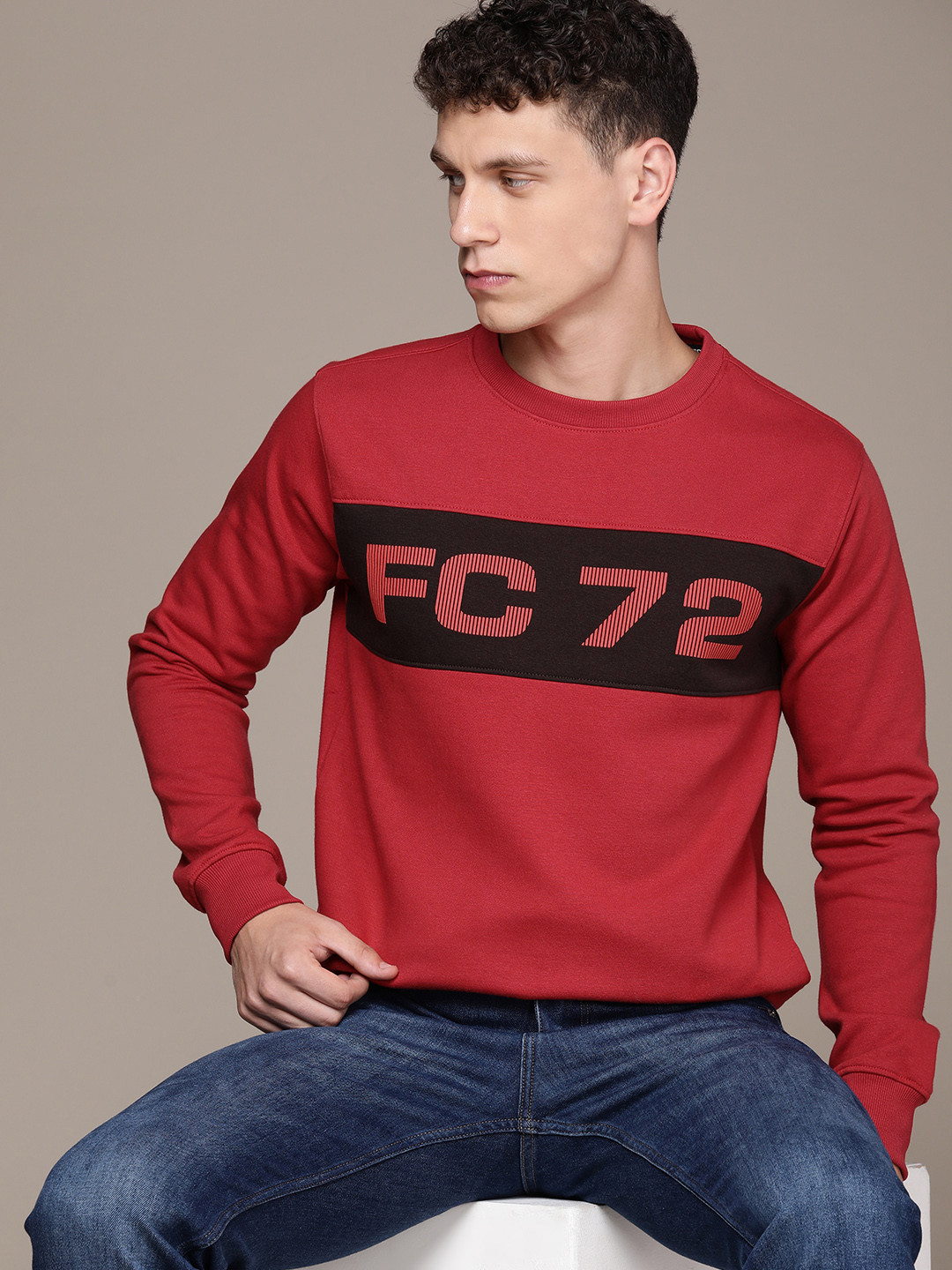 Buy French Connection Brand Logo Printed Sweatshirt - Sweatshirts for ...