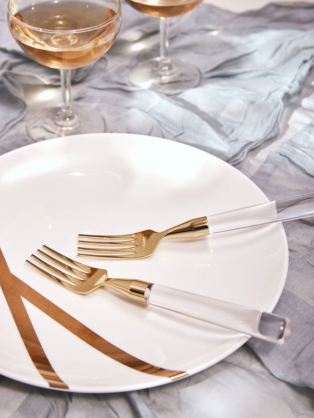 Buy The Label Life 6 Pieces Steel Dinner Forks - Fork for Unisex ...