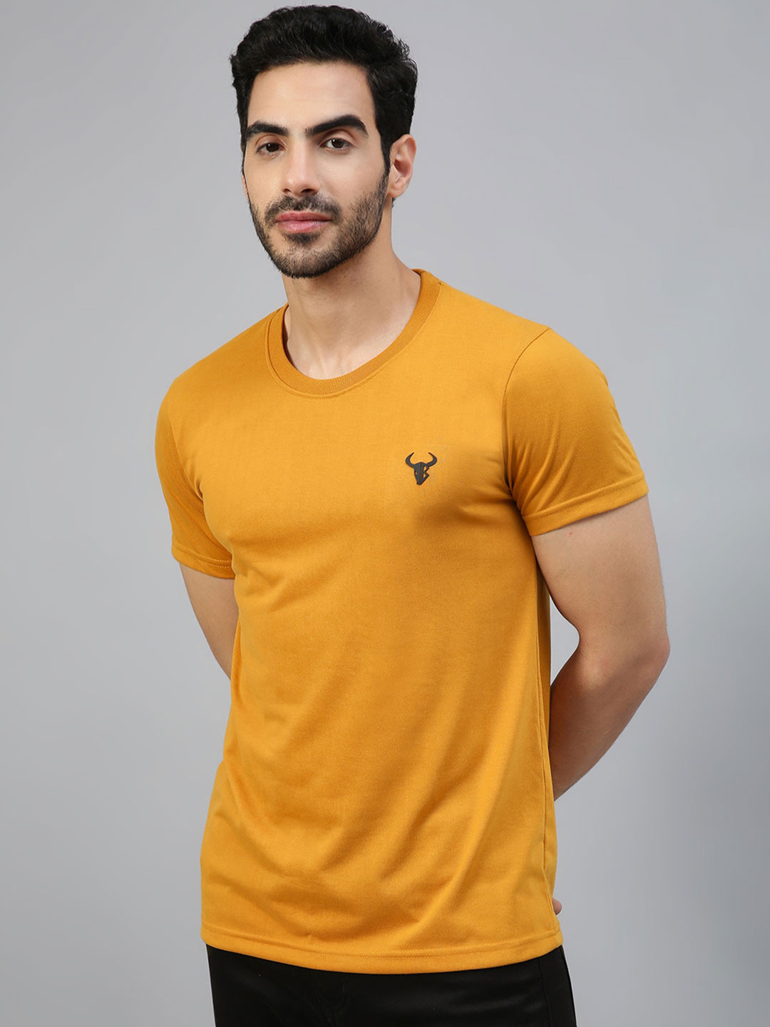 Buy FTX Round Neck Casual Cotton Knitted T Shirt - Tshirts for Men ...