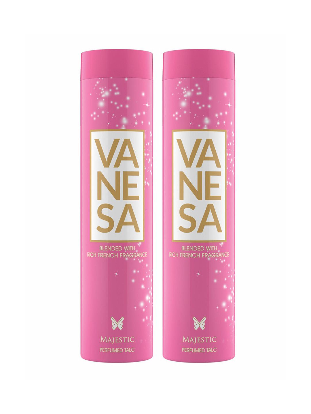 Buy Vanesa Set Of 2 Majestic Perfumed Talcum Powder With Rich French ...