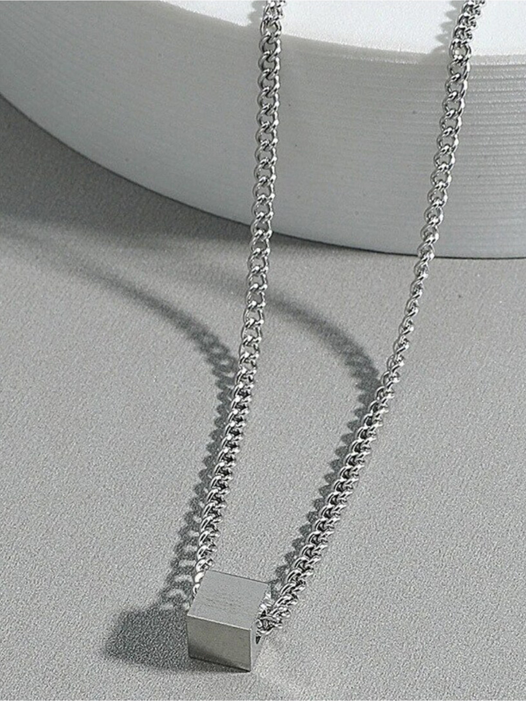Buy SALTY Men Silver Plated Chain - Necklace And Chains for Men ...