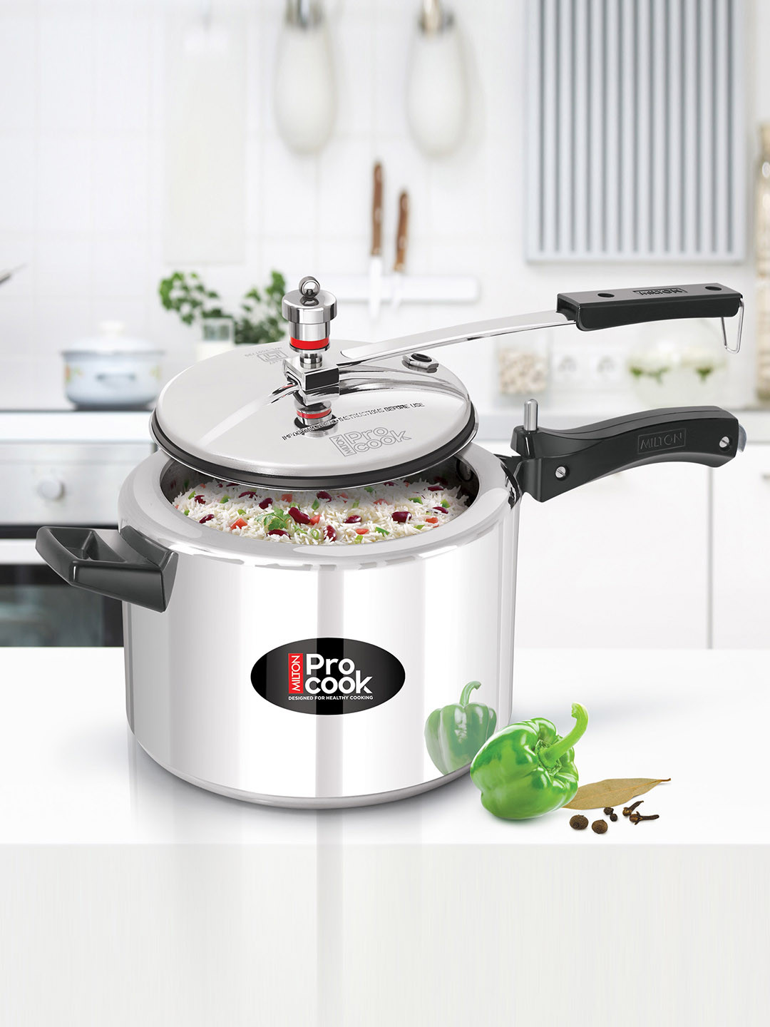 Buy Milton Pro Cook Aluminium Induction Pressure Cooker With Inner Lid ...