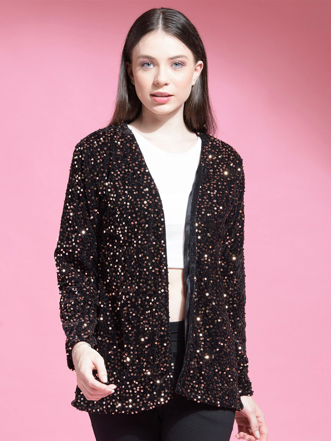 Buy UrSense Sequin Embellished Party Shrug - Shrug for Women 23387086 ...