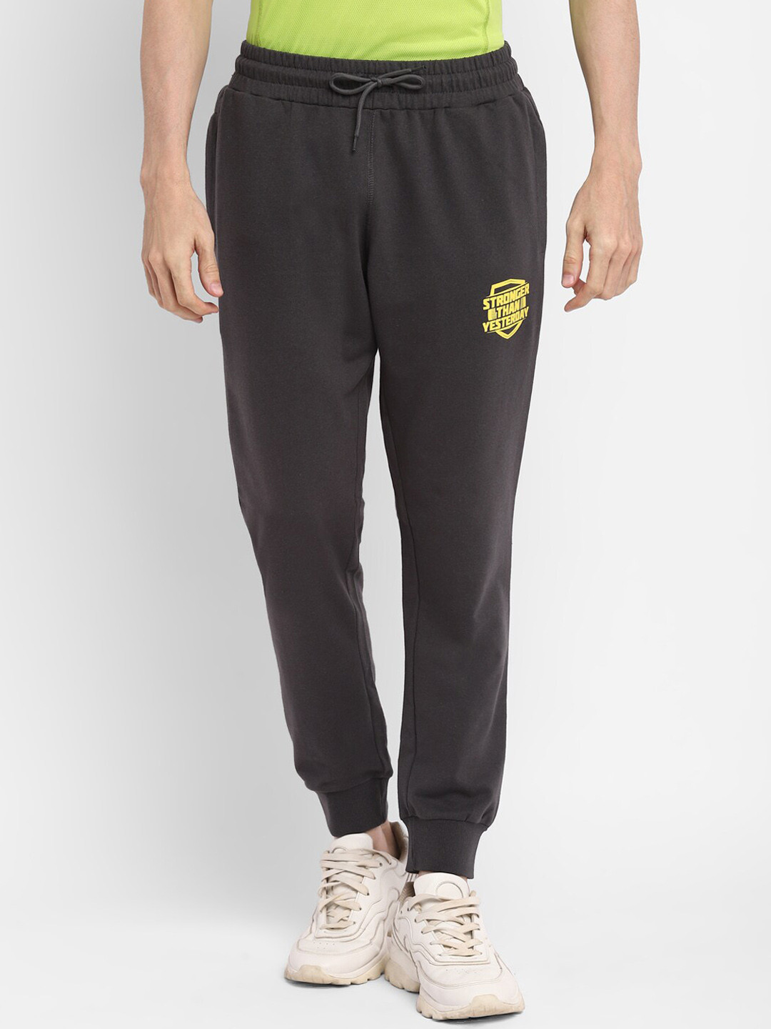 Buy Alan Jones Men Slim Fit Mid Rise Joggers - Track Pants for Men ...