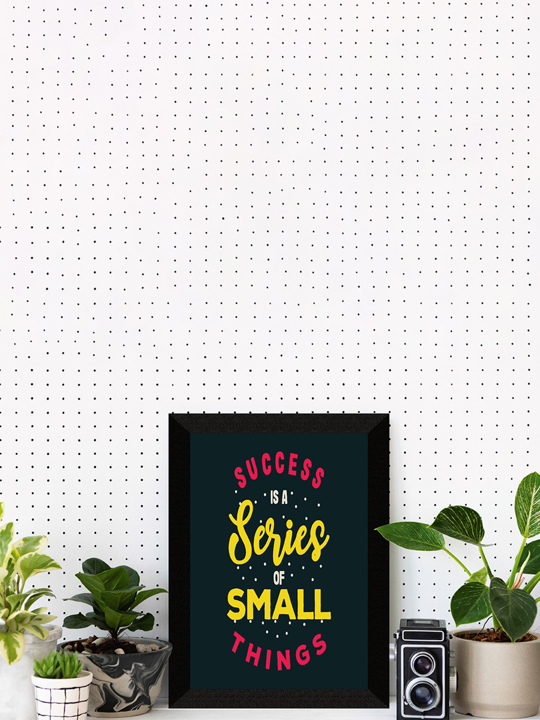 Buy SAF Blue & Yellow Motivational Quotes Premium MDF Framed Wall Art ...