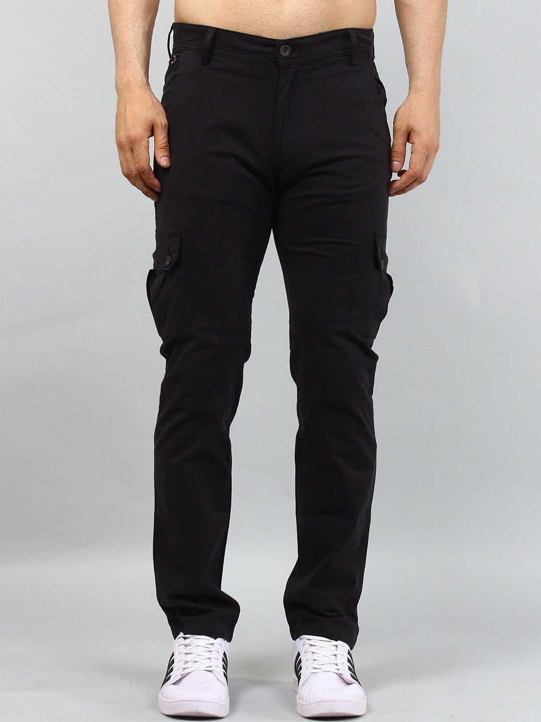 Buy TIM PARIS Men Slim Fit Easy Wash Cargos Trousers - Trousers for Men ...