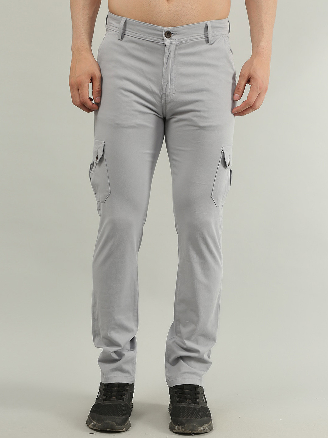 Buy TIM PARIS Men Slim Fit Easy Wash Cargo Trousers - Trousers for Men ...