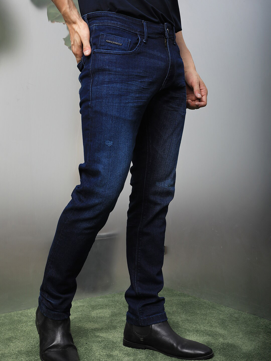 Buy RARE RABBIT Men Mid Rise Slim Fit Light Fade Jeans - Jeans for Men ...