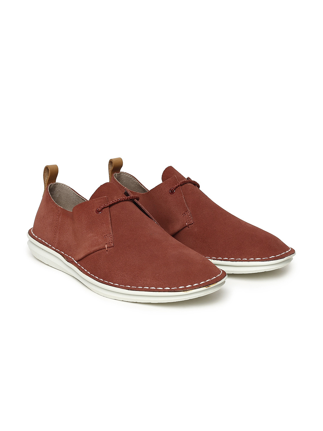 Buy Clarks Men Tamho Edge Rust Suede Sneakers - Casual Shoes for Men ...