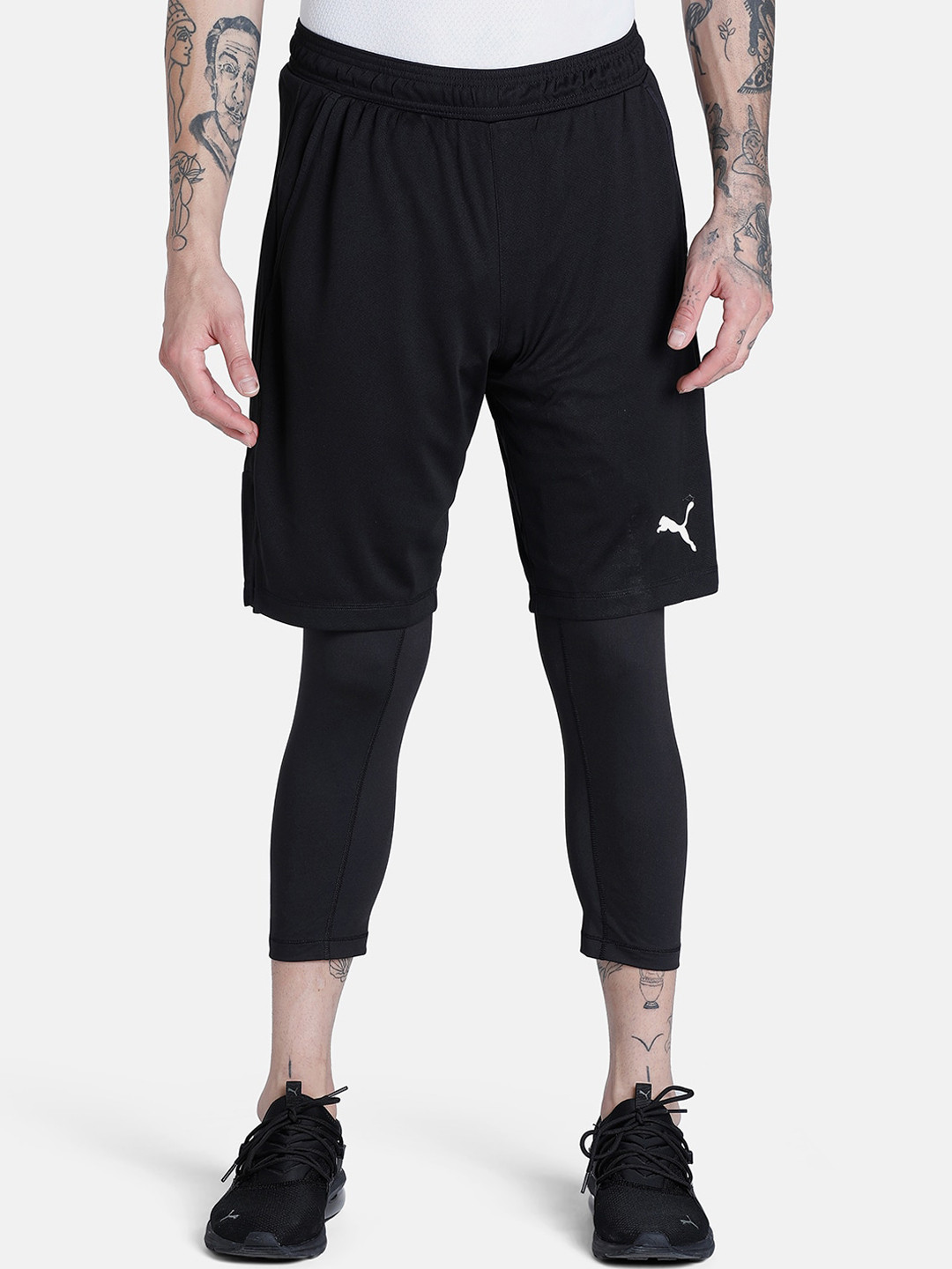 Buy Puma Men RTG Interlock 10" Regular Fit Sports Shorts - Shorts for ...