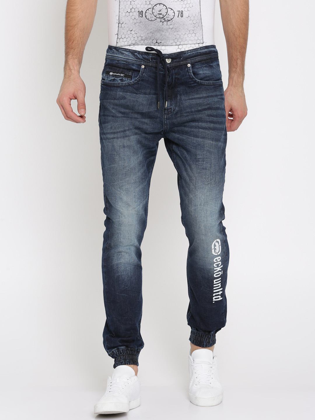 Buy Ecko Unltd Men Blue Slim Fit Mid Rise Clean Look Stretchable Jeans ...