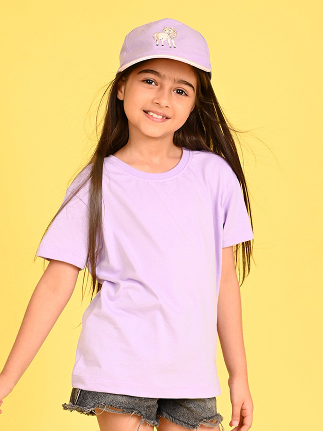 Buy NUSYL Girls Drop Shoulder Oversized T Shirt - Tshirts for Girls ...