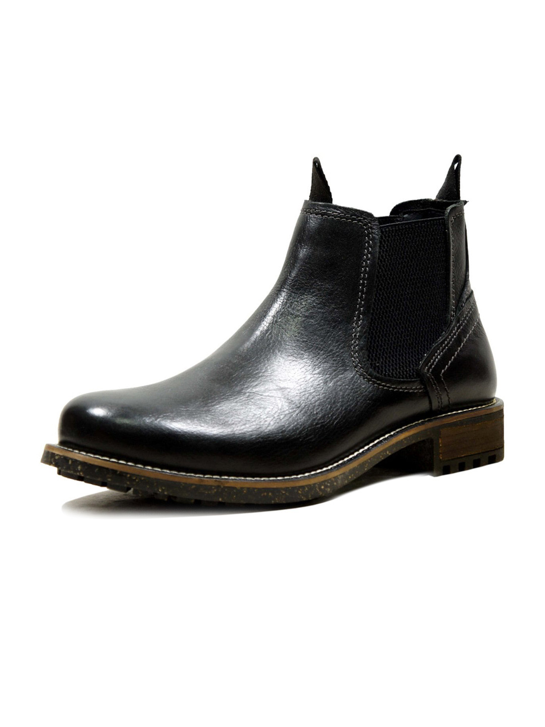 Buy HX London Men Leather Mid Top Chelsea Boots - Boots for Men ...