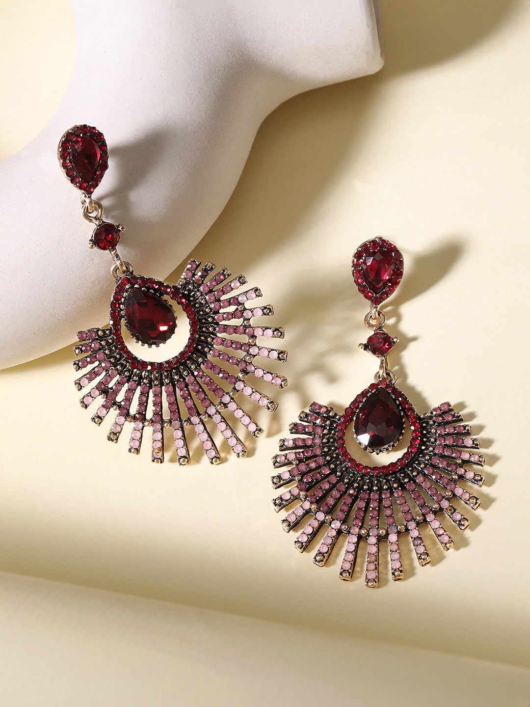 Buy TOKYO TALKIES X Rubans FASHION ACCESSORIES Classic Zircons Studded ...