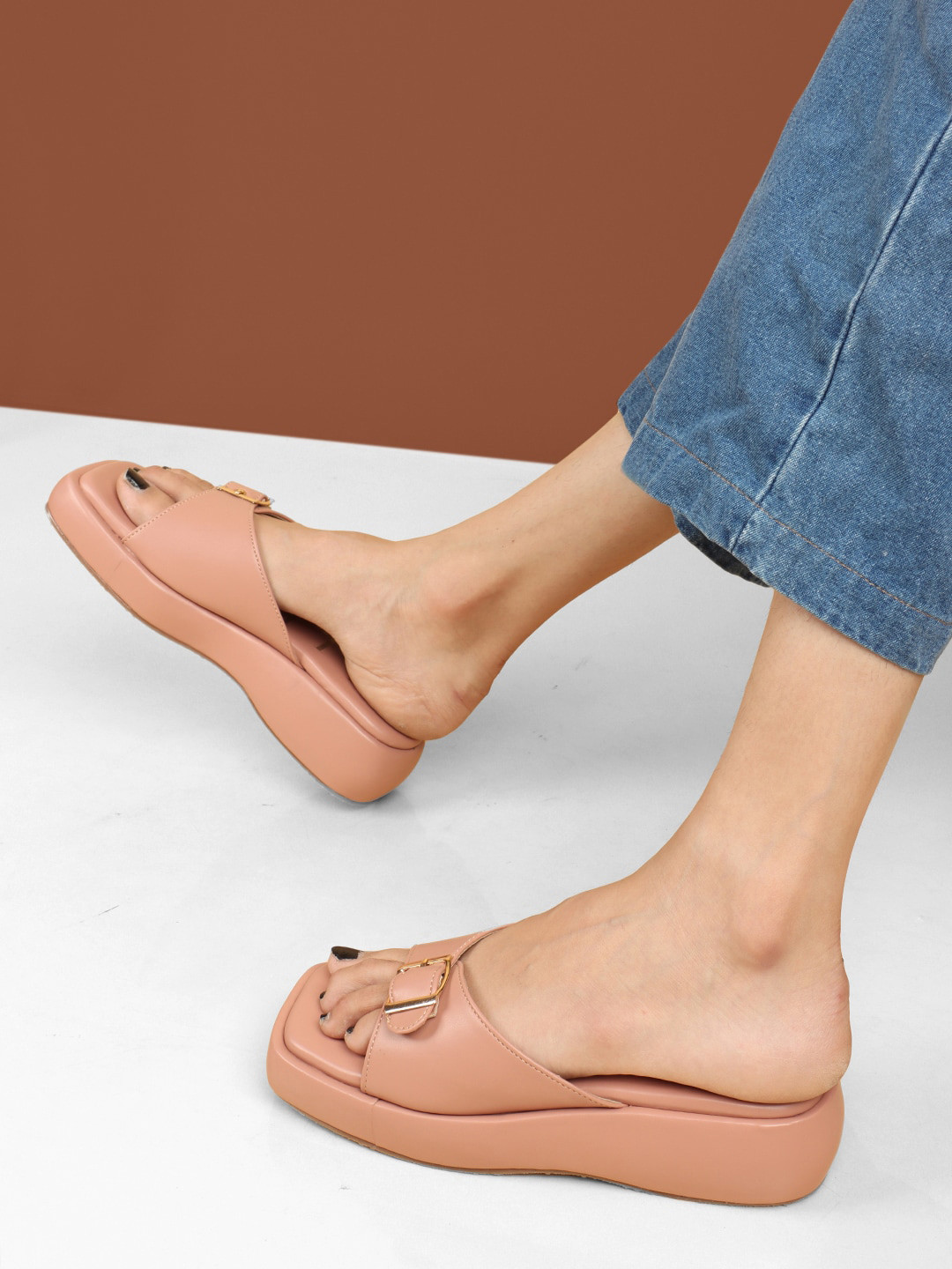 Buy ELLE Platform Heels With Buckles - Heels for Women 23423924 | Myntra