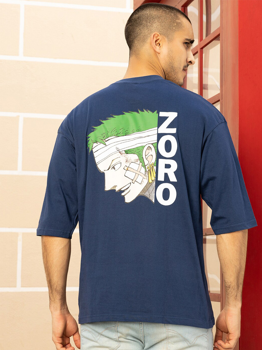 Buy Gavin Paris Zoro Graphic Printed Drop Shoulder Sleeves Oversized ...