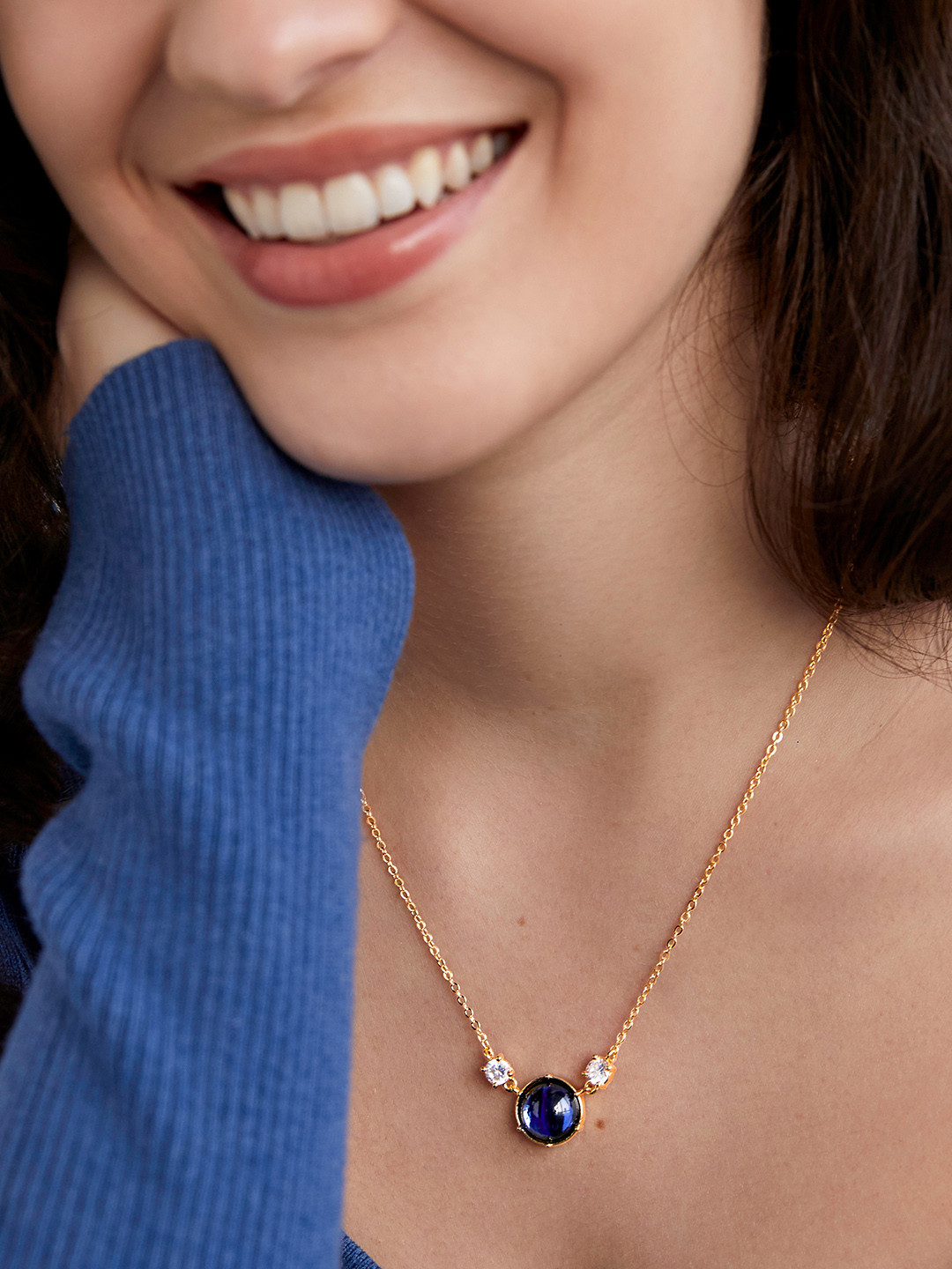 Buy AIKA BY MINUTIAE Gold Plated Necklace - Necklace And Chains for ...