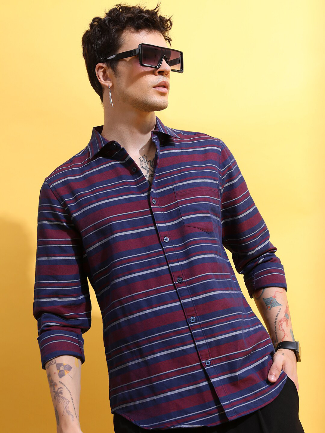 Buy KETCH Striped Slim Fit Casual Shirt - Shirts for Men 23430156 | Myntra