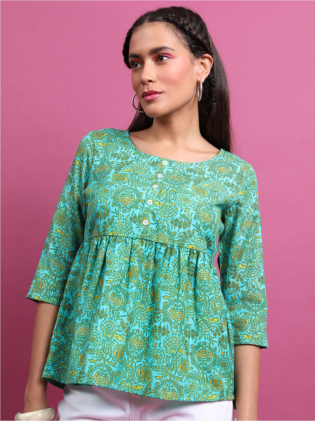 Buy KETCH Floral Printed Empire Top - Tops for Women 23430302 | Myntra