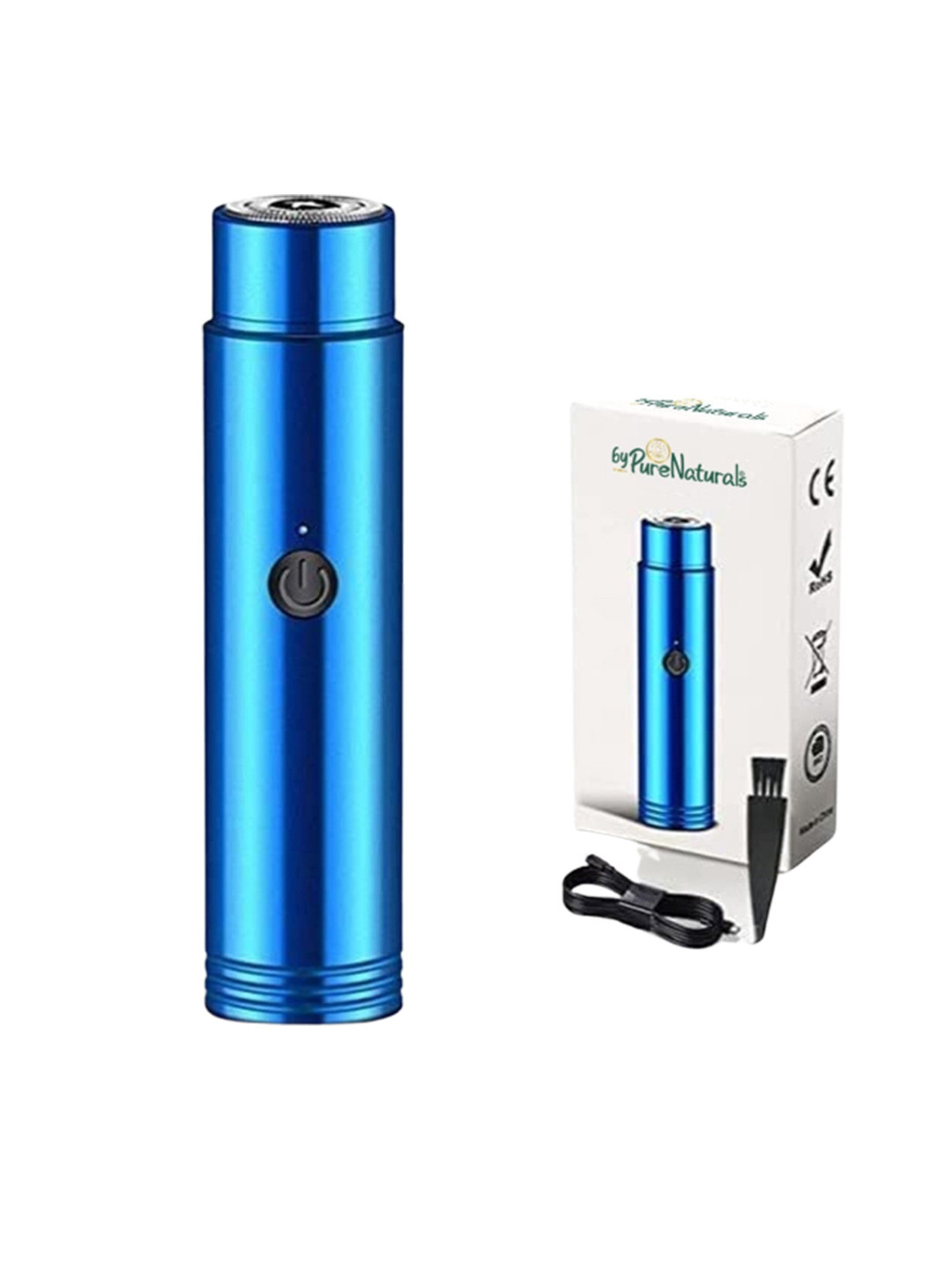 Buy ByPureNaturals Pocket Electric Trimmer With Fast Charging Blue ...