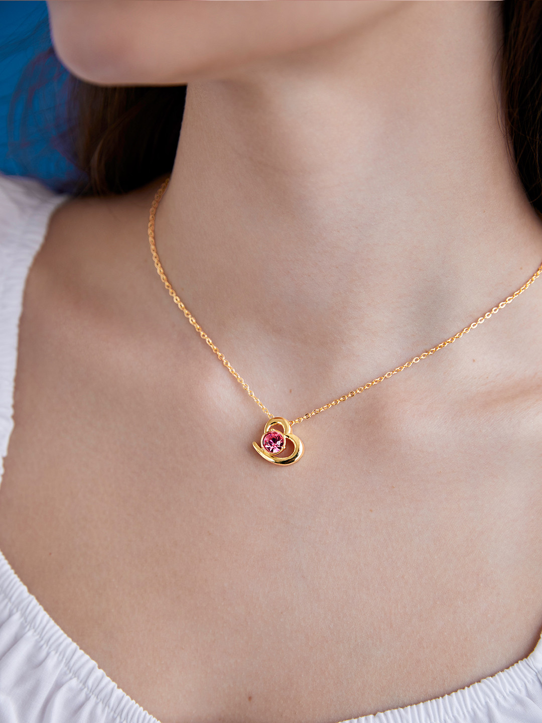 Buy AIKA BY MINUTIAE Brass Gold Plated Necklace - Necklace And Chains ...