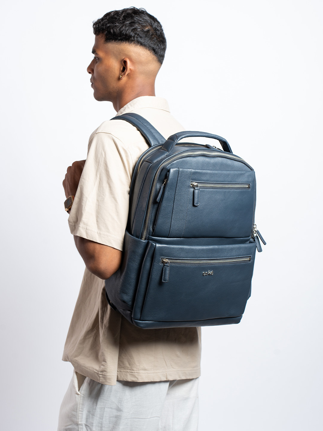 Buy Eske Leather Backpack With Compression Straps - Backpacks for ...