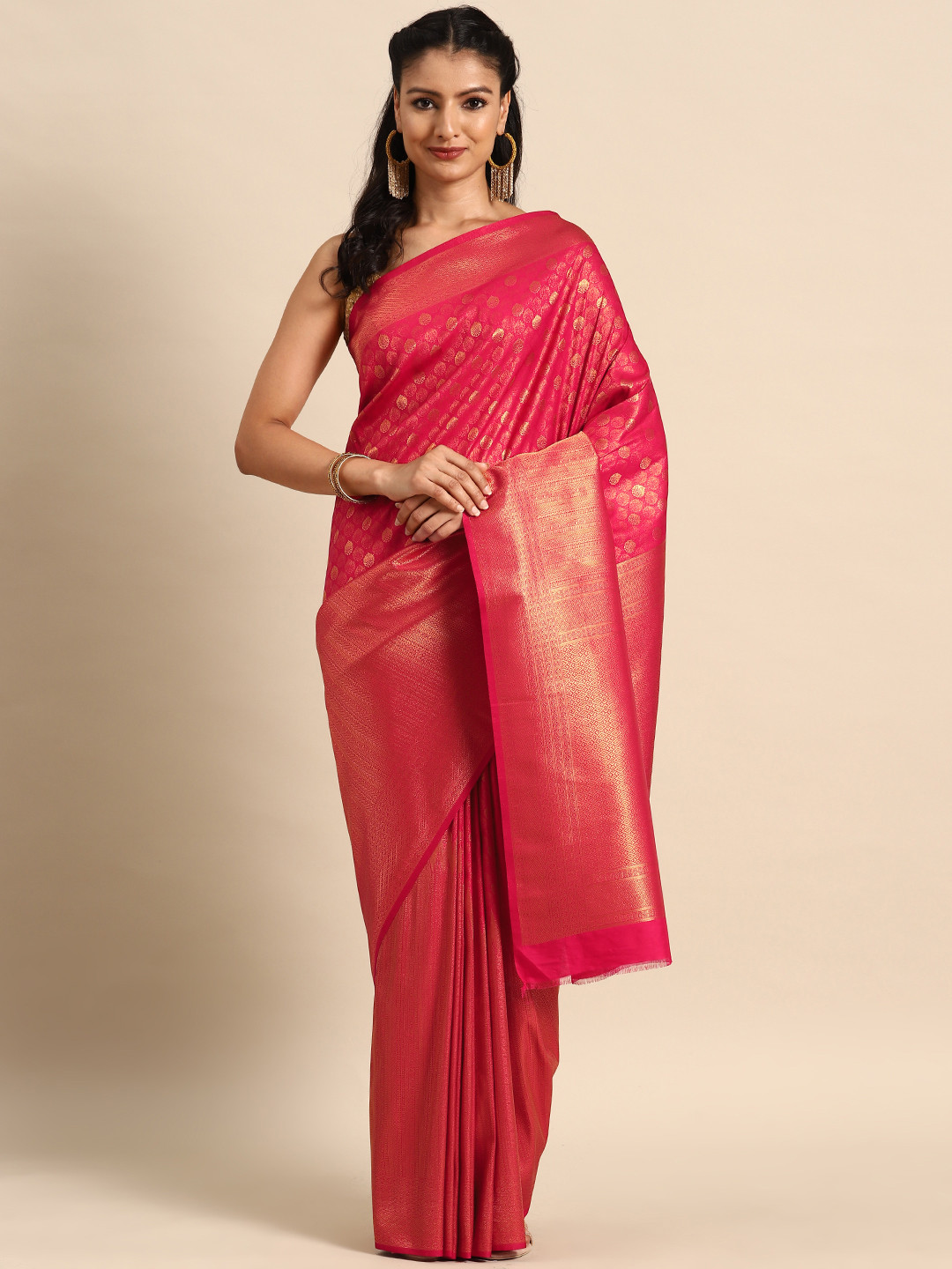 Buy Libas Ethnic Motifs Zari Brocade Saree - Sarees for Women 23449426 ...