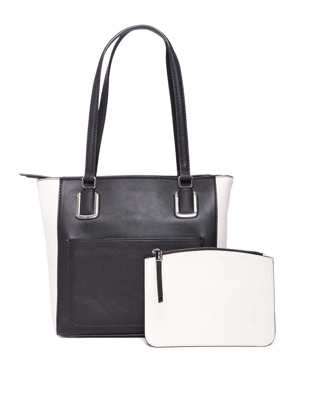 Buy Nine West Black Solid Shoulder Bag With Pouch - Handbags for Women ...