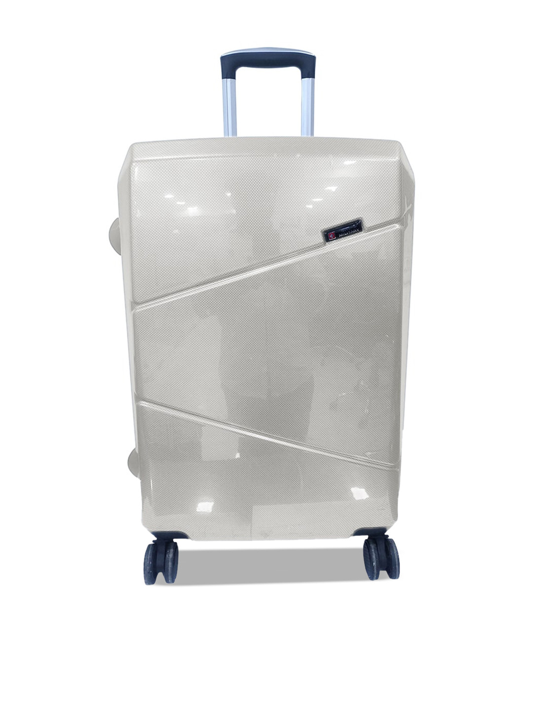 Buy SWISS MILITARY Textured Water Resistant Hard Sided Large Trolley ...