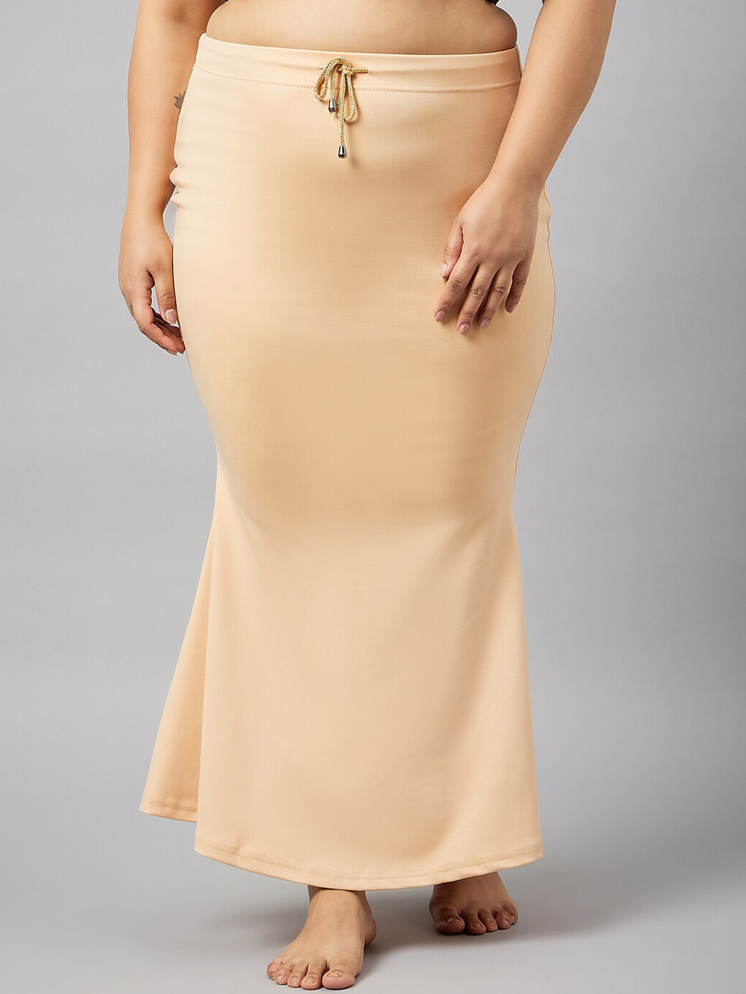 Buy Curves By ZeroKaata Plus Size Mermaid Fit Saree Shapewear Petticoat ...