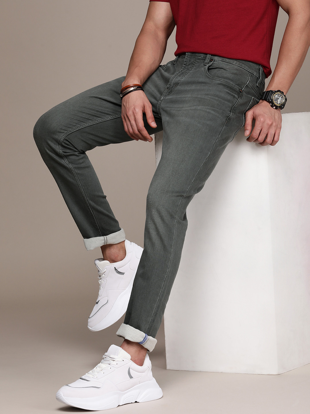 Buy FORCE IX Men Slim Fit Stretchable Jeans - Jeans for Men 23457346 ...