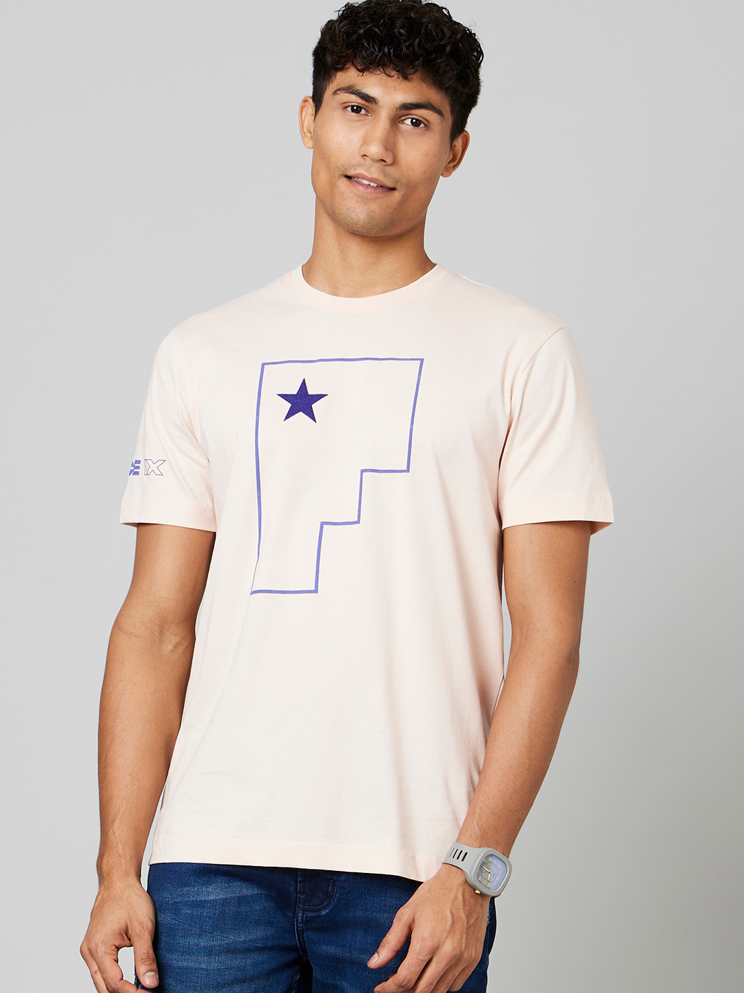 Buy FORCE IX Graphic Printed Pure Cotton T Shirt - Tshirts for Men ...