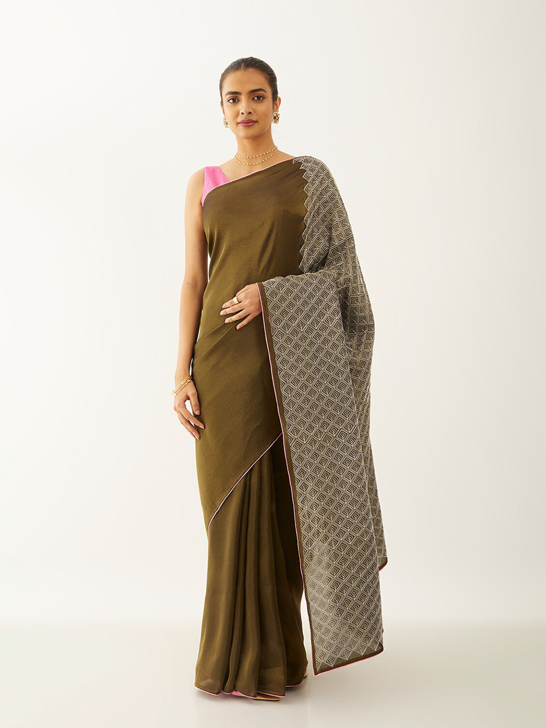 Buy Taneira Embroidered Sequined Organza Saree - Sarees for Women ...