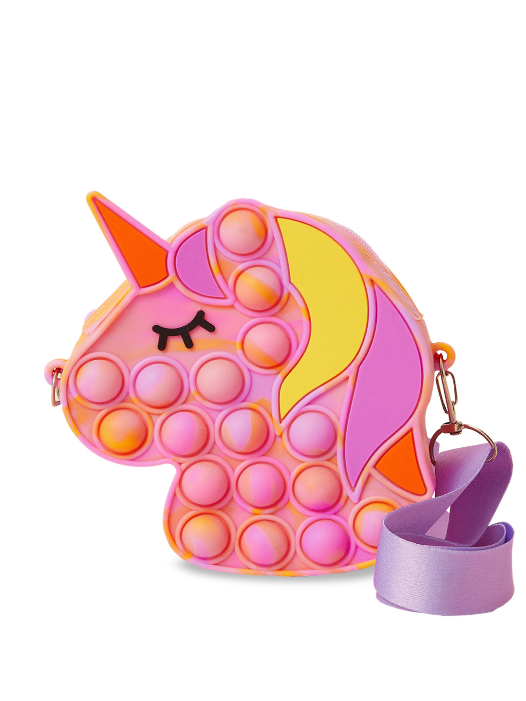 Buy Accessorize London Girls Multi Unicorn Push Popper Sling Bag ...