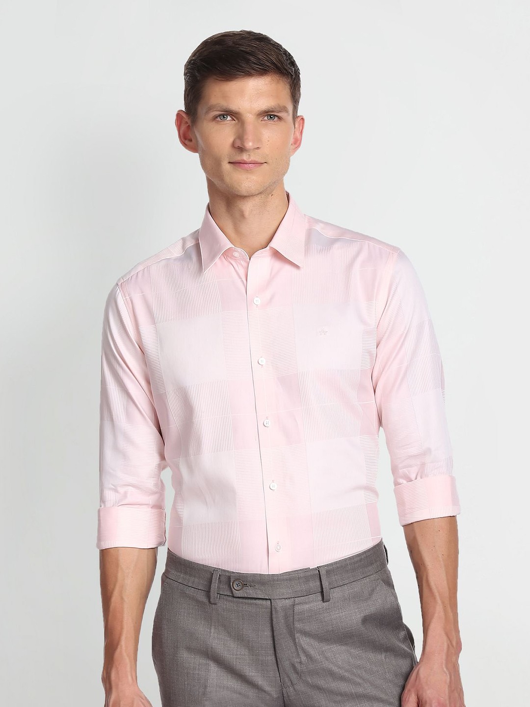 Buy Arrow New York Slim Fit Opaque Pure Cotton Formal Shirt Shirts