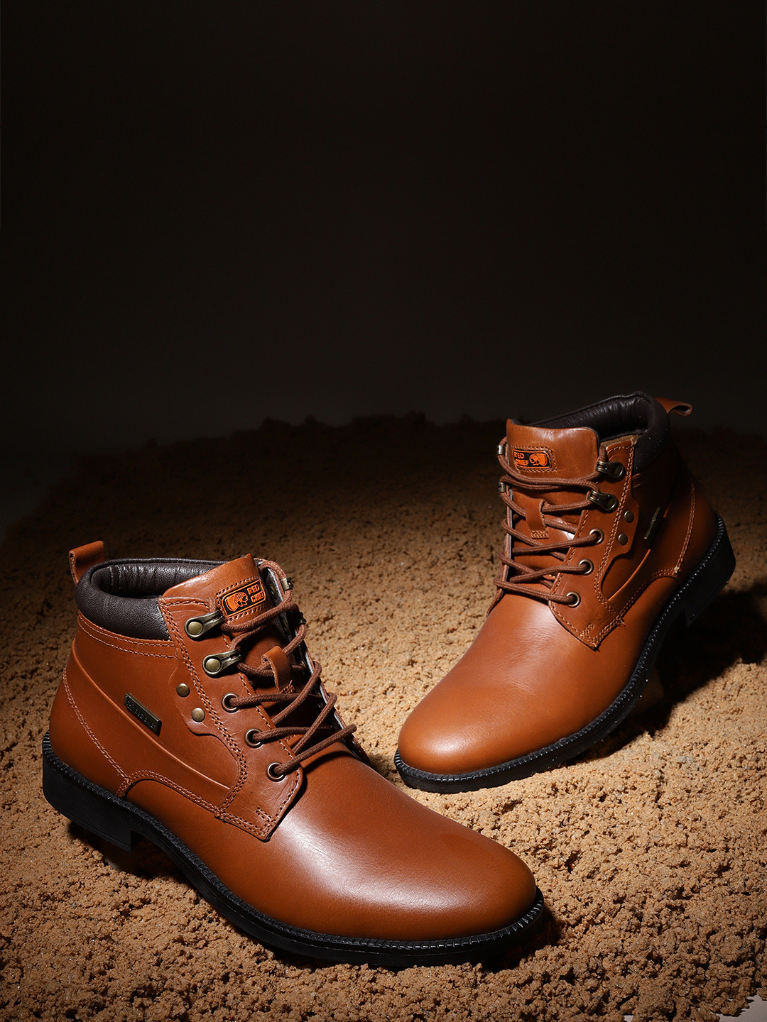 Buy Red Chief Men Mid Top Leather Regular Boots - Boots for Men ...