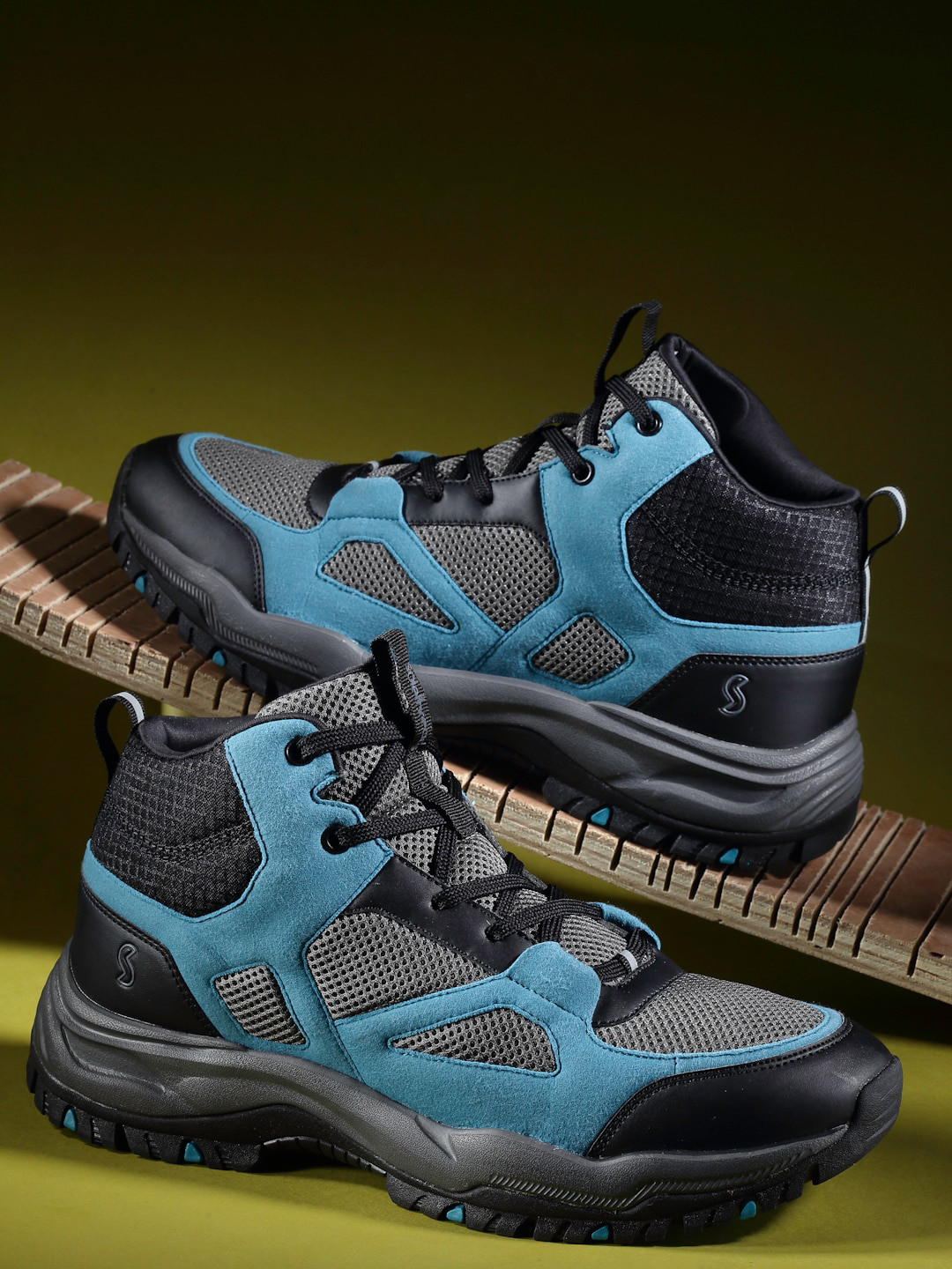 Buy Solethreads Men EXPLORER Mesh High Top Rugged Rubber Sole Sneakers ...