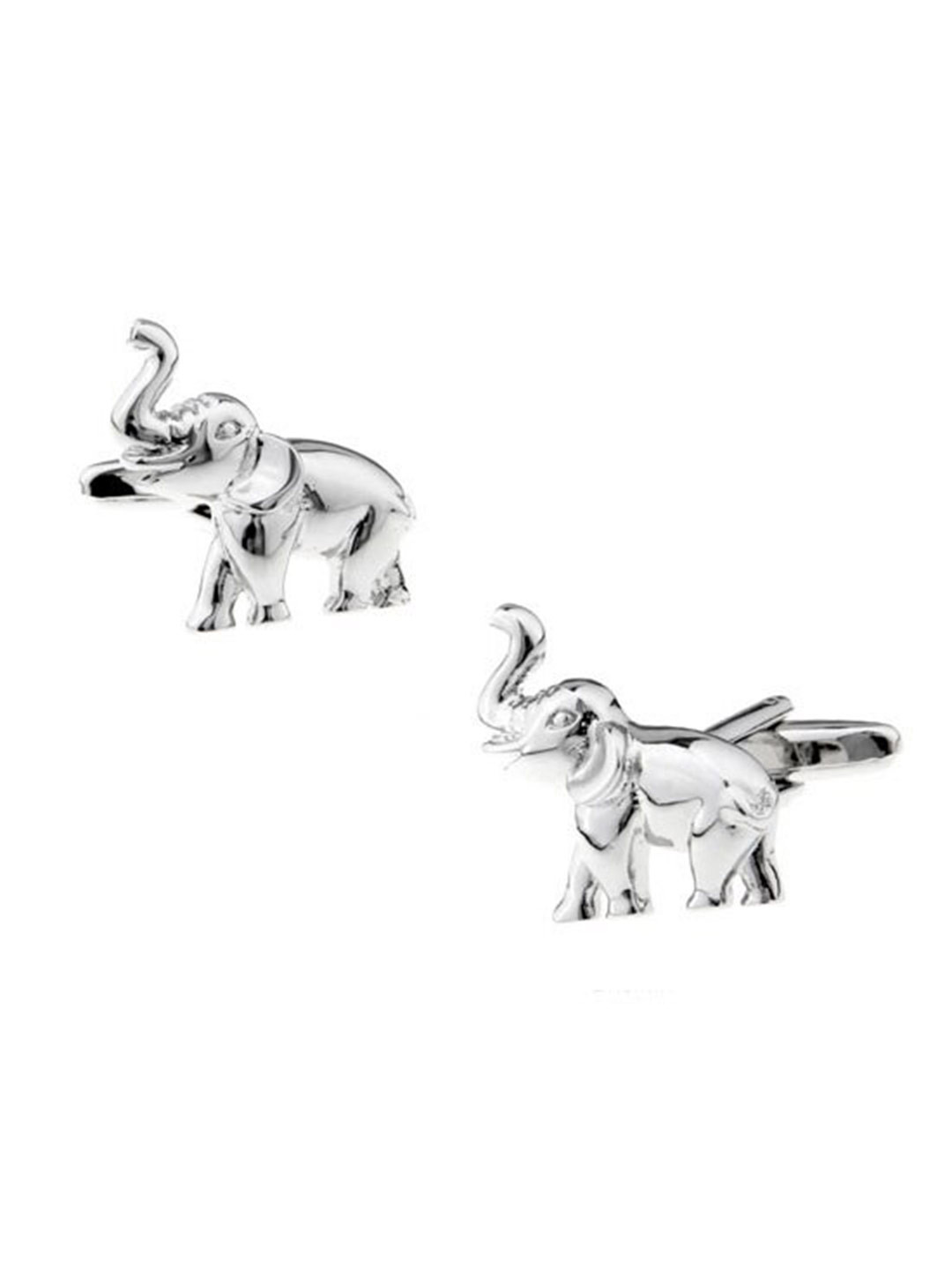 Buy The Tie Hub Silver Toned Elephant Cufflinks - Cufflinks for Men ...