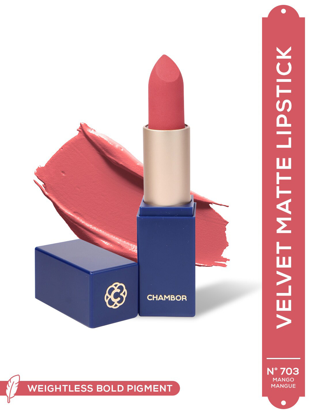 Buy Chambor Colour Studio Ultra Vibes Velvet Matte Lipstick Mango ...