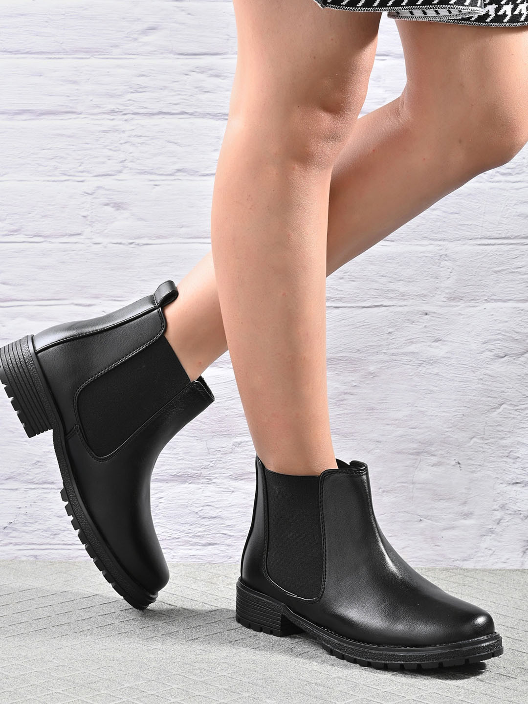 Buy AfroJack Women Heeled Mid Top Chelsea Boots - Boots for Women ...