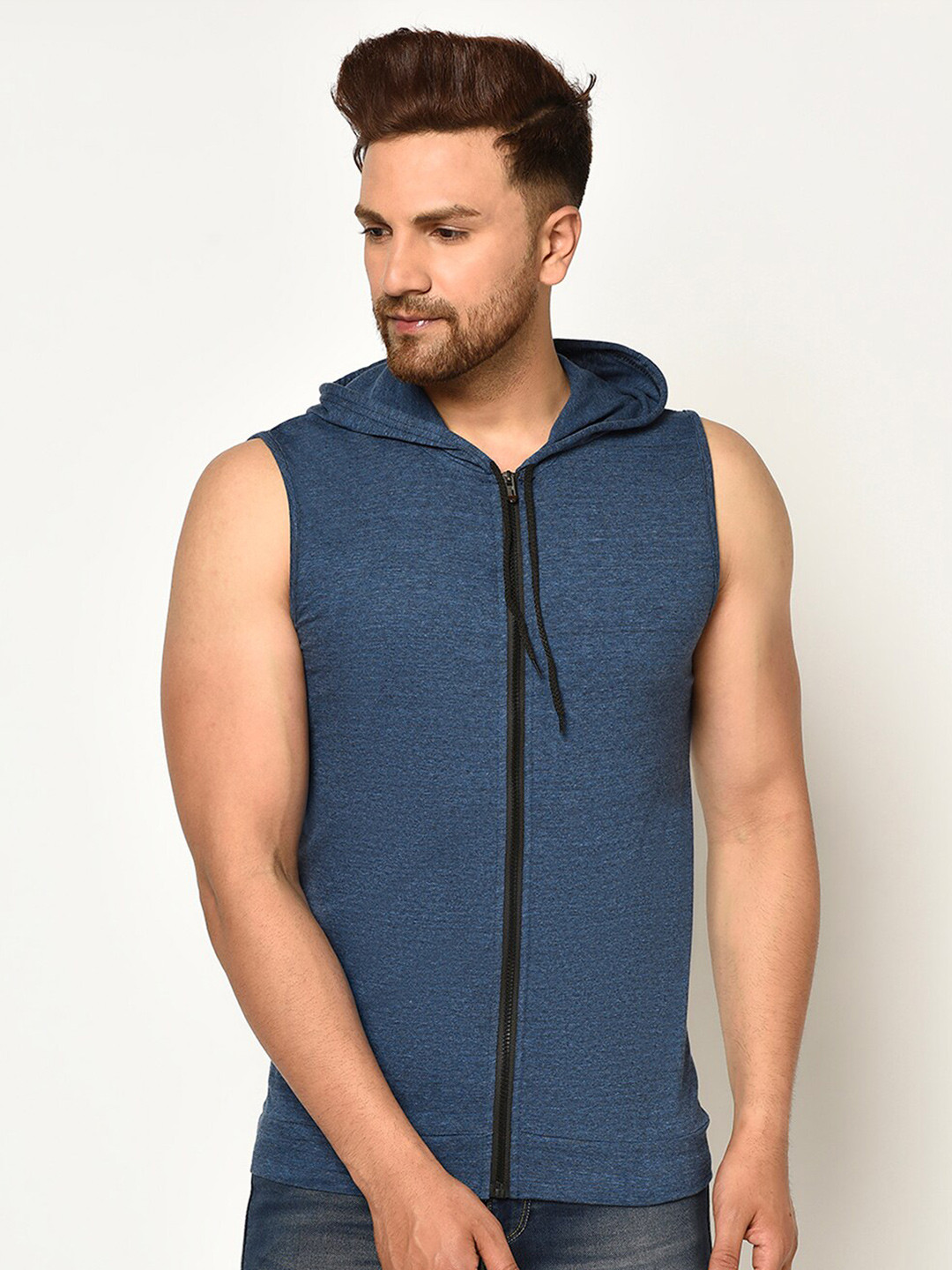 Buy GLITO Hooded Sleevelss Cotton Sweatshirt - Sweatshirts for Men ...