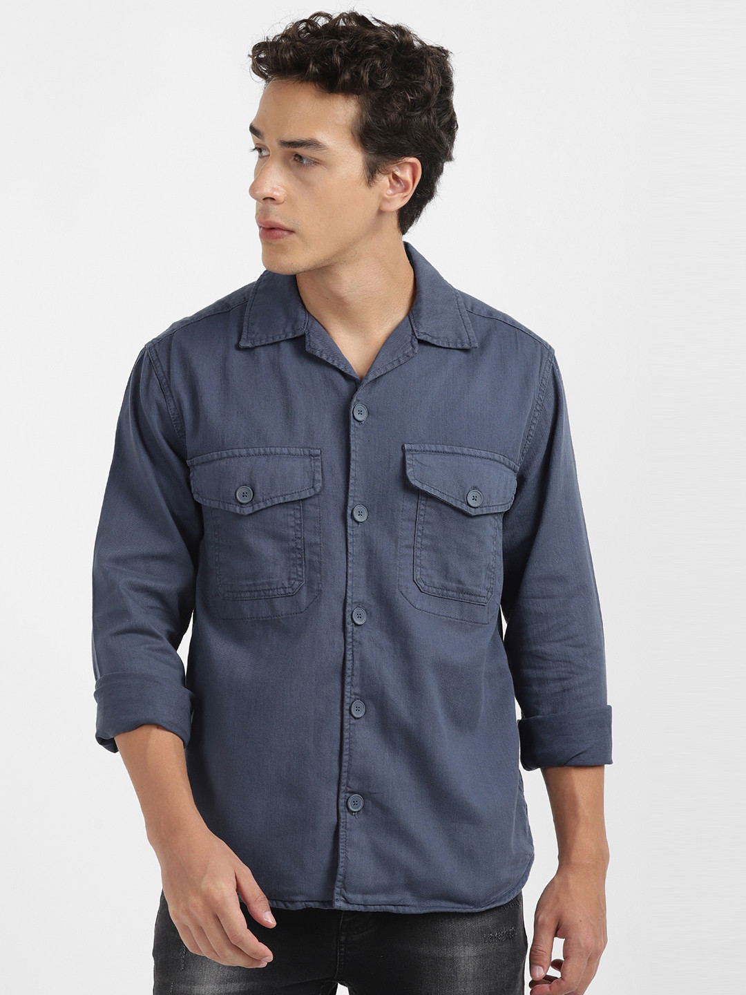 Buy ALCOTT Men Solid Regular Fit Shacket - Shackets for Men 23478154 ...