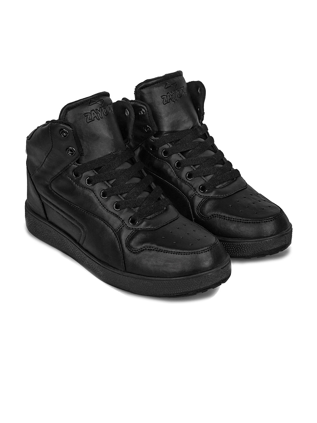 Buy ZAYDN Men Memory Foam Water Repellent Upper Mid Top Sneakers ...