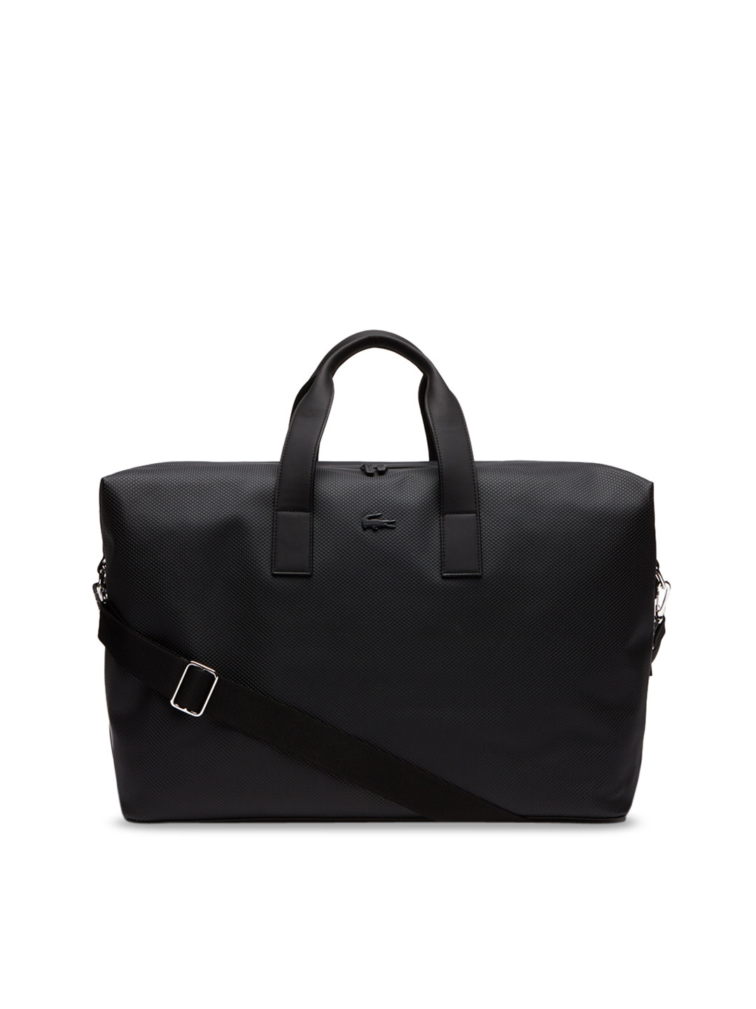 Buy Lacoste Men Black Leather Duffel Bag - Duffel Bag for Men 2348140 ...