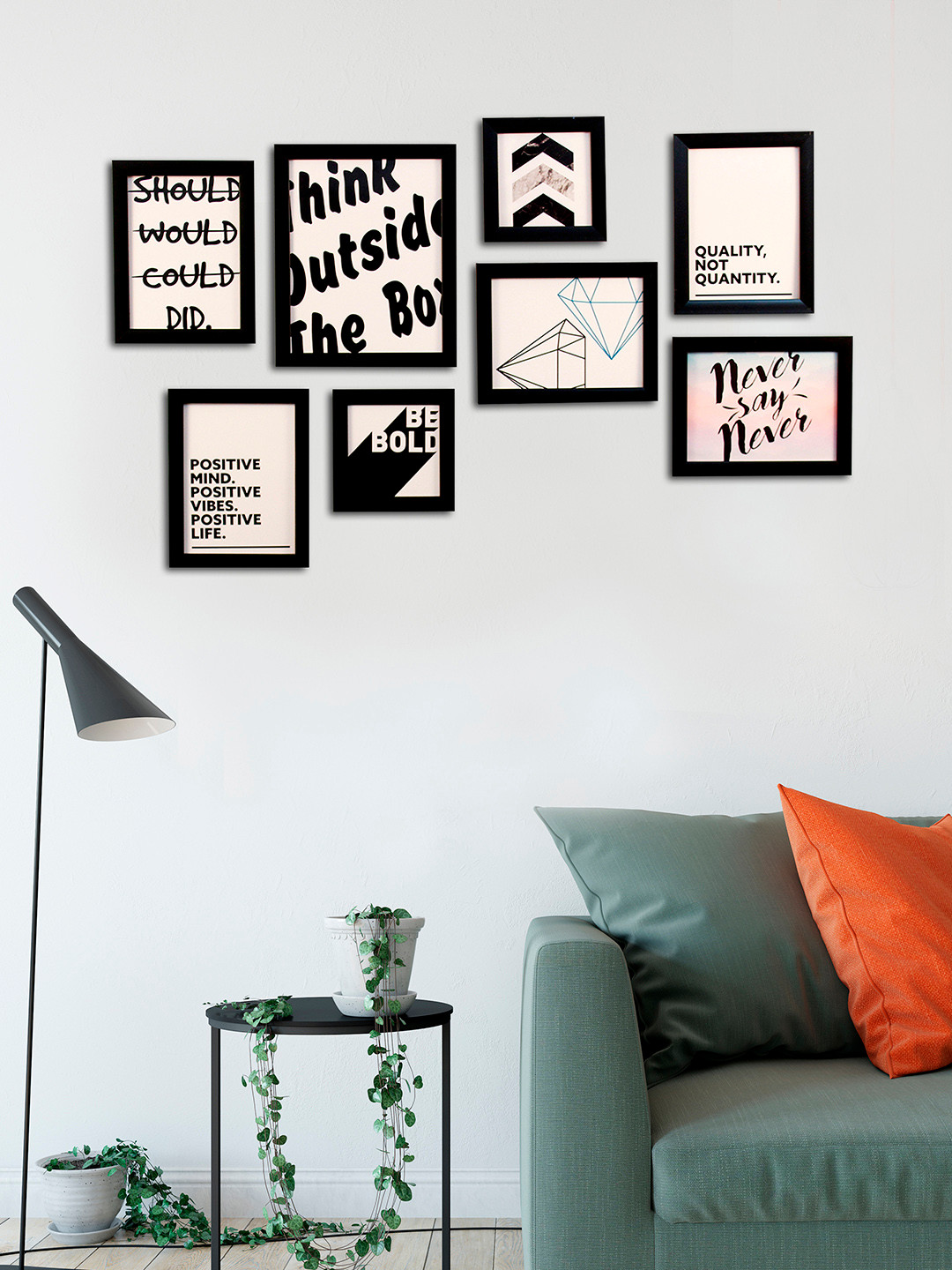 Buy Art Street Black Set Of 8 Wall Photo Frames - Photo Frames for Unisex 2348287 | Myntra