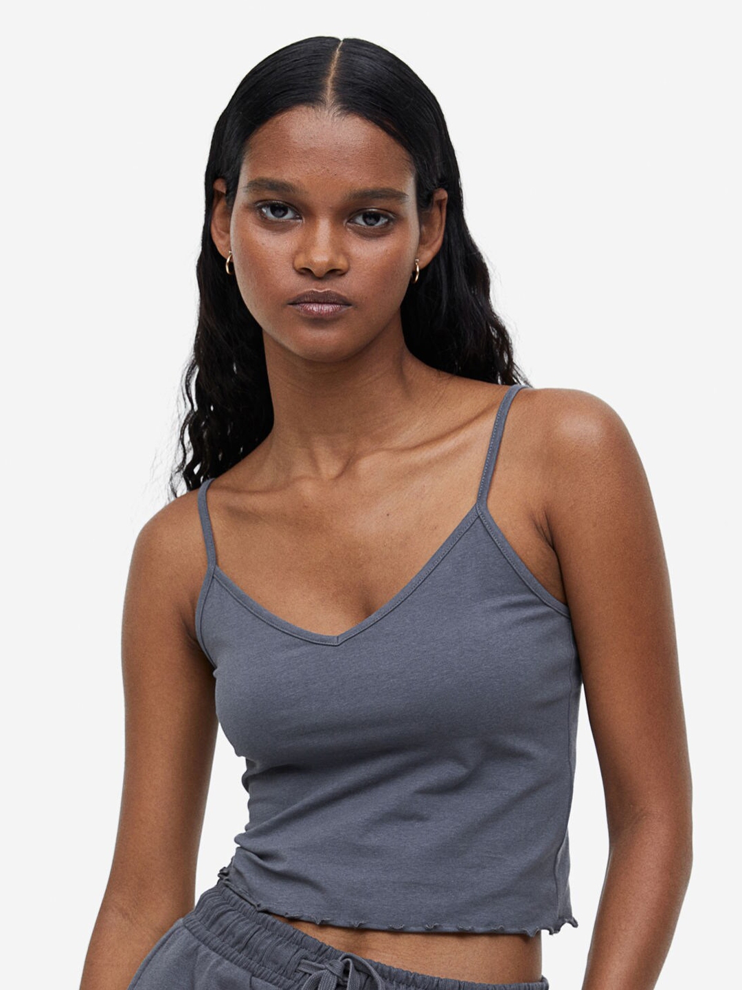 Buy Handm Women Cropped Strappy Top Tops For Women 23486276 Myntra