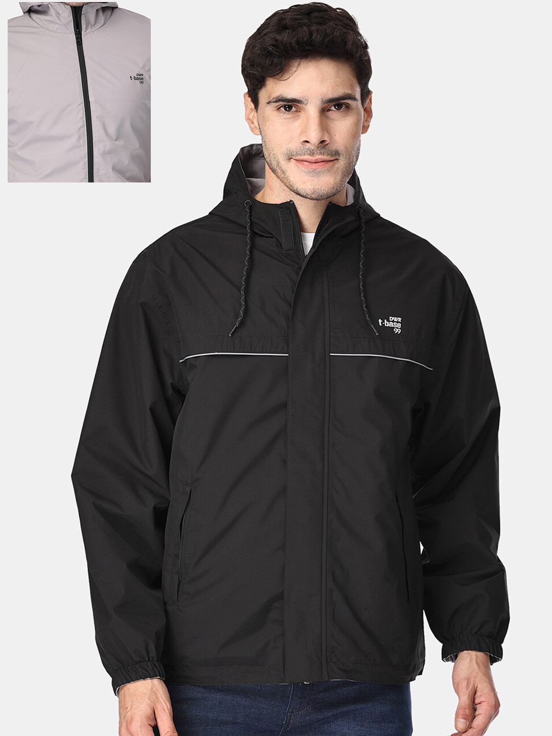 Buy T Base Plus Size Reversible Rain Jacket - Rain Jacket for Men ...