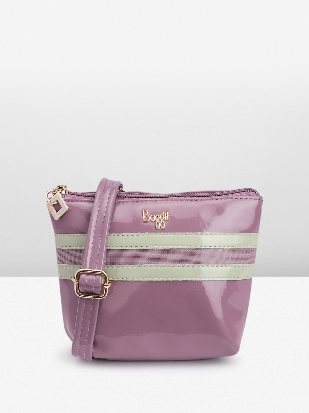 Buy Baggit Minimal Striped Structured Sling Bag - Handbags for Women ...